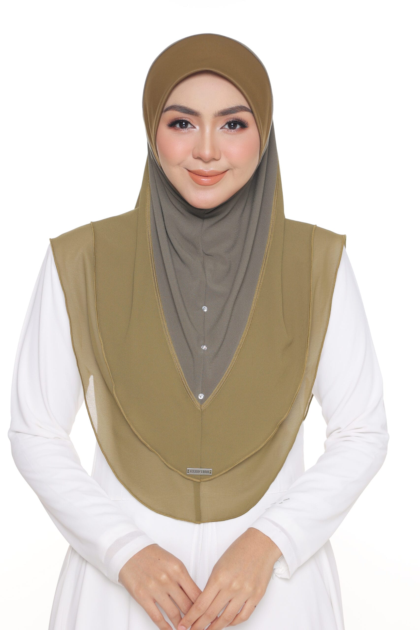 Raudhah 2 Layer ( R899-MOSS GREEN) - EZZUFIRDA